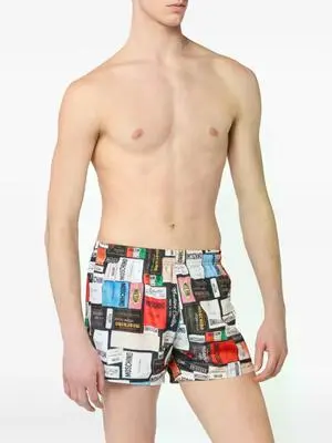 Moschino Printed Nylon Swim Briefs