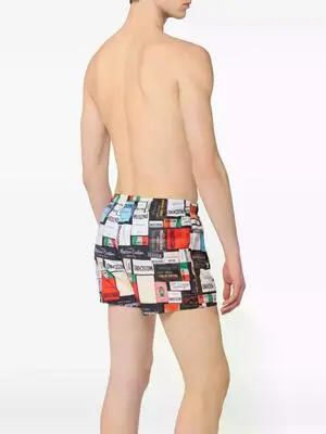 Moschino Printed Nylon Swim Briefs