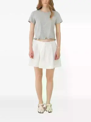 ELEH Scalloped-edge Short-sleeve T-shirt
