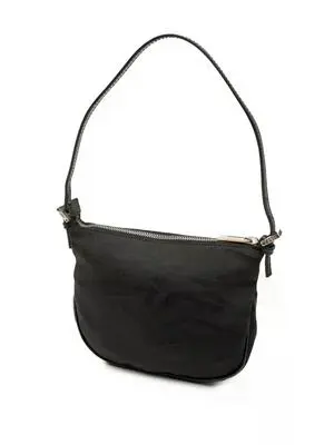 Fendi 2000-2010 Zebra Print Canvas Hobo Shoulder Bag