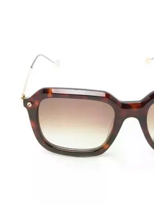 Yohji Yamamoto Tortoiseshell-effect Sunglasses