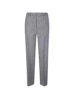 MAISON MARGIELA Herringbone-pattern Trousers - Grey