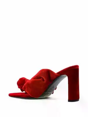 ROTATE BY BIRGER CHRISTENSEN Velvet Floral-detail Mules