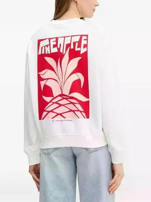 Marc O'polo Pineapple-print Logo-embroidered Sweatshirt