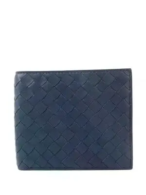 Bottega Veneta Intrecciato Bifold Wallet - Blue