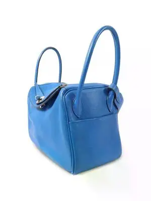 Hermès 2016 26 Lindy Leather Tote Bag - Blue