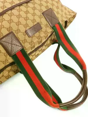 Gucci Gg Supreme Web Tote Bag