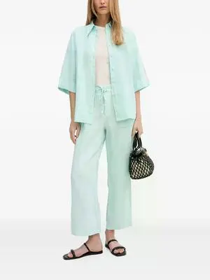 MARC AUREL Drawstring Wide-leg Trousers