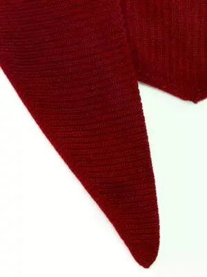 N.peal Ribbed Triangle Scarf