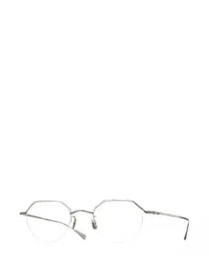 EYEVAN7285 185 Geometric-frame Glasses - Silver