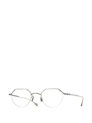 EYEVAN7285 185 Geometric-frame Glasses - Silver