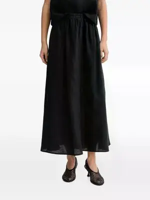 Marc O'polo Elasticated-waist Flared Maxi Skirt - Black