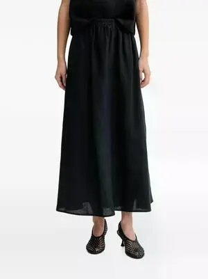 Marc O'polo Elasticated-waist Flared Maxi Skirt - Black