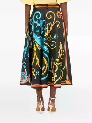 Moschino Baroque-print Midi Skirt