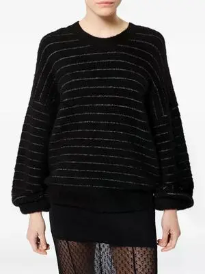Isabel Marant Étoile Stacy Lurex-striped Silk And Cashmere Sweater
