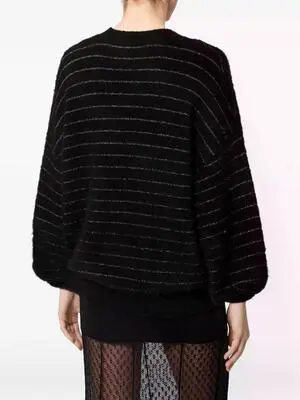 Isabel Marant Étoile Stacy Lurex-striped Silk And Cashmere Sweater