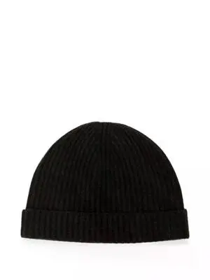 N.peal Ribbed-knit Beanie Hat - Brown