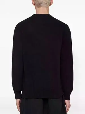 LANEUS Star-embroidered Crew-neck Sweater