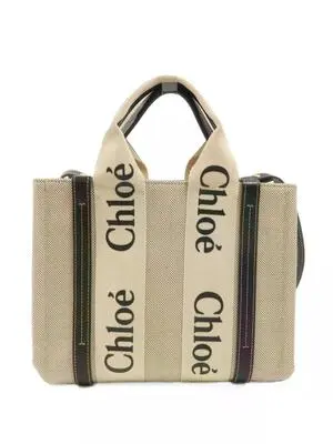 Chloé Small Woody Logo-strap Tote Bag