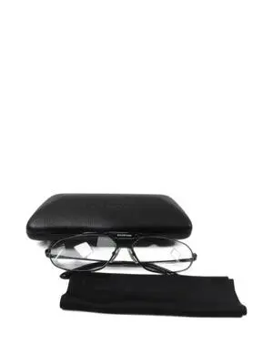 Balenciaga Oval-frame Metal Glasses