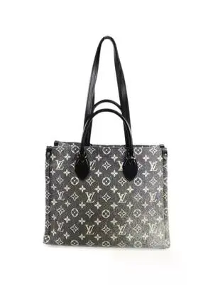 LOUIS VUITTON Mm On The Go Jaguar Denim Tote Bag