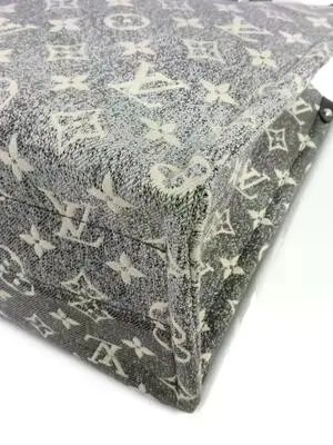 LOUIS VUITTON Mm On The Go Jaguar Denim Tote Bag