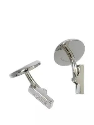 Bally Striped Round Cuff Links