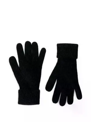N.peal Ribbed-knit Gloves - Black
