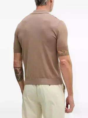BENETTON Cable-knit Polo Shirt