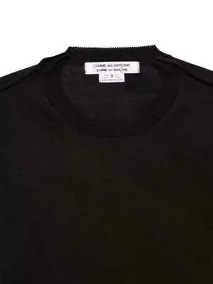 Comme Des Garçons Crew-neck Drop-shoulder Sweater
