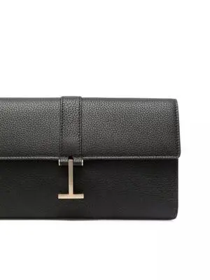 TOM FORD T-clasp Grained Leather Wallets