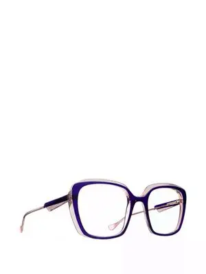 CAROLINE ABRAM Patti Square-frame Glasses - Blue