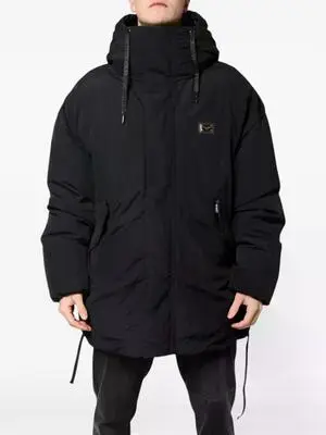 Dolce & Gabbana Logo-plaque Hooded Coat