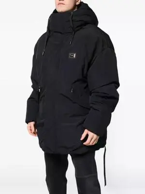 Dolce & Gabbana Logo-plaque Hooded Coat