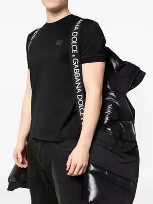 Dolce & Gabbana Logo-plaque Hooded Coat