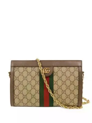 Gucci Small Ophidia Gg Chain Shoulder Bag - Neutrals