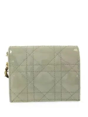 Dior Cannage Gardenia Wallet - Grey
