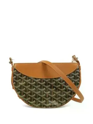 Goyard Hirondelle Goyardine Canvas Shoulder Bag - Brown