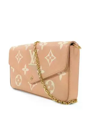LOUIS VUITTON Pochette Felicie Monogram Empreinte Shoulder Bag - Neutrals