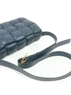 Bottega Veneta Cassette Padded Shoulder Bag - Blue