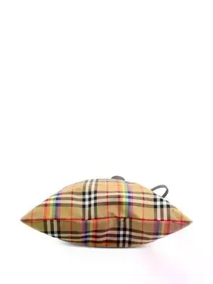 Burberry Rainbow Check Shopper Tote Bag