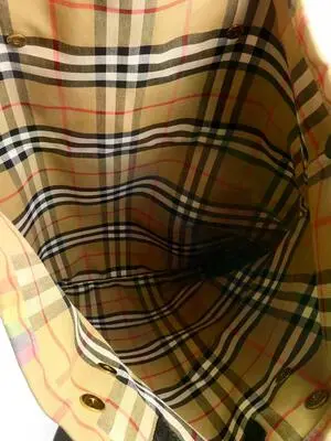 Burberry Rainbow Check Shopper Tote Bag