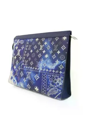 LOUIS VUITTON Mm Bandana Clutch Bag - Blue