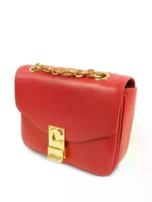 Celine Small C Chain Leather Mini Bag - Red