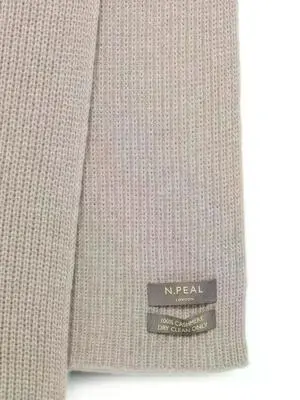 N.peal Ribbed Cashmere Scarf