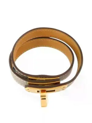 Hermès 2023 Kelly Double Tour Leather Bracelet