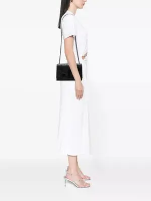 Saint Laurent 2016 Medium Calfskin Star And Heart Patchwork Monogram Monochrome Kate Crossbody Bag