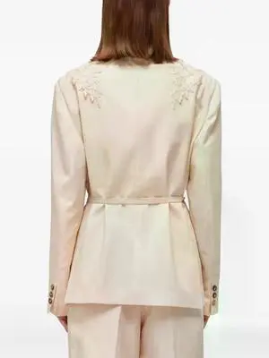 BLUGIRL Embroidered Belted Blazer