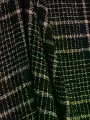 FALIERO SARTI Little Perry Check-pattern Frayed-edge Scarf