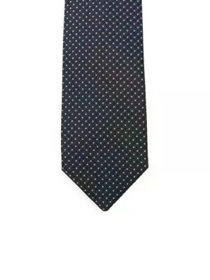 BARBA NAPOLI Micro-pattern Silk Tie